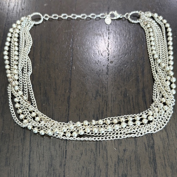 Robert Rose | Jewelry | Robert Rose Silver Layered Chain Necklace ...